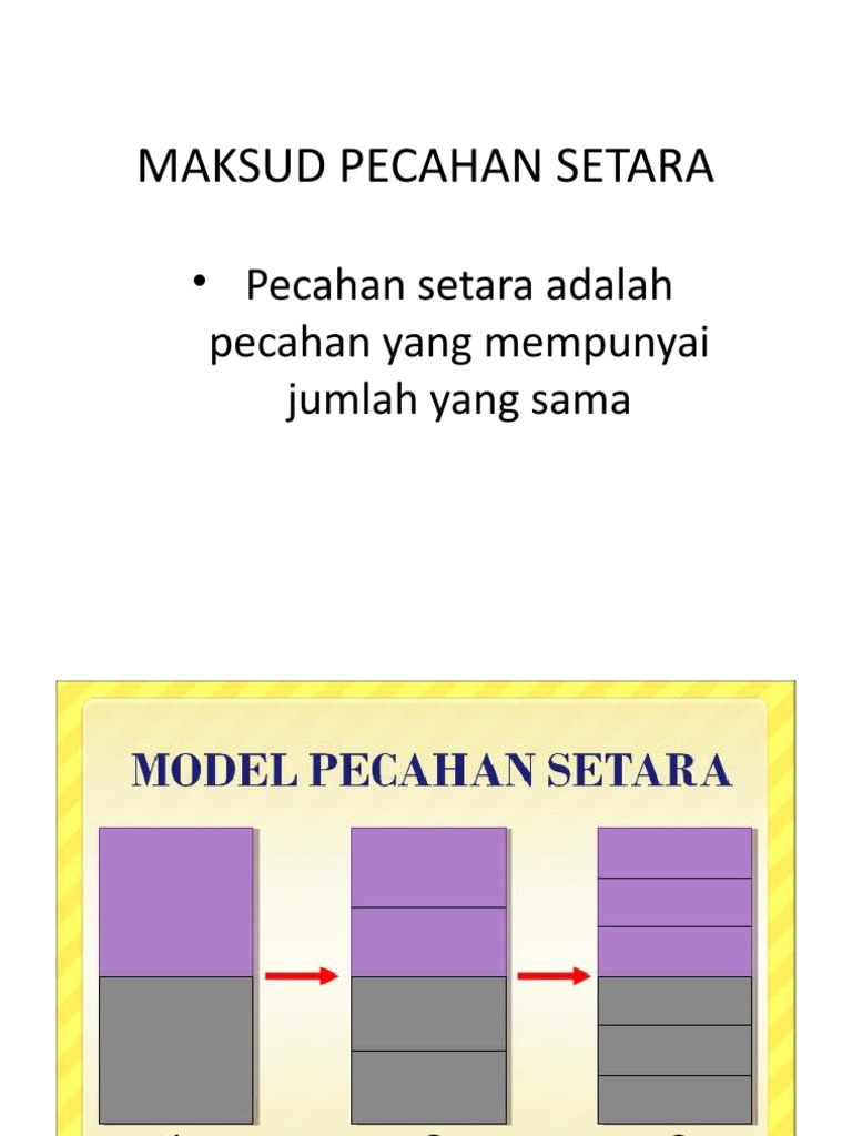 Nota Pecahan Setara Tahun 3 | PDF
