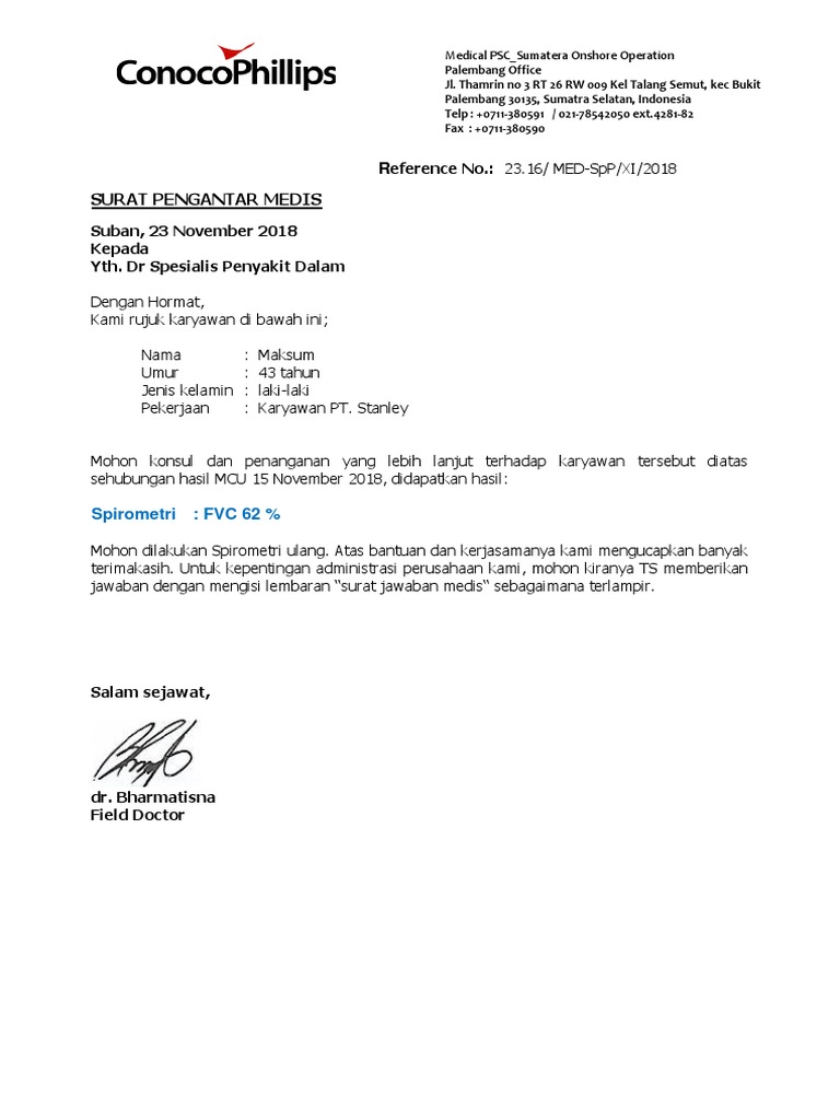 Surat Rujukan Konsultasi Medis | PDF | Pengembangan Diri | Kesehatan ...