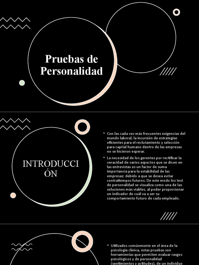 Pruebas de Personalidad | PDF | Gestión de recursos humanos | Ciencias ...