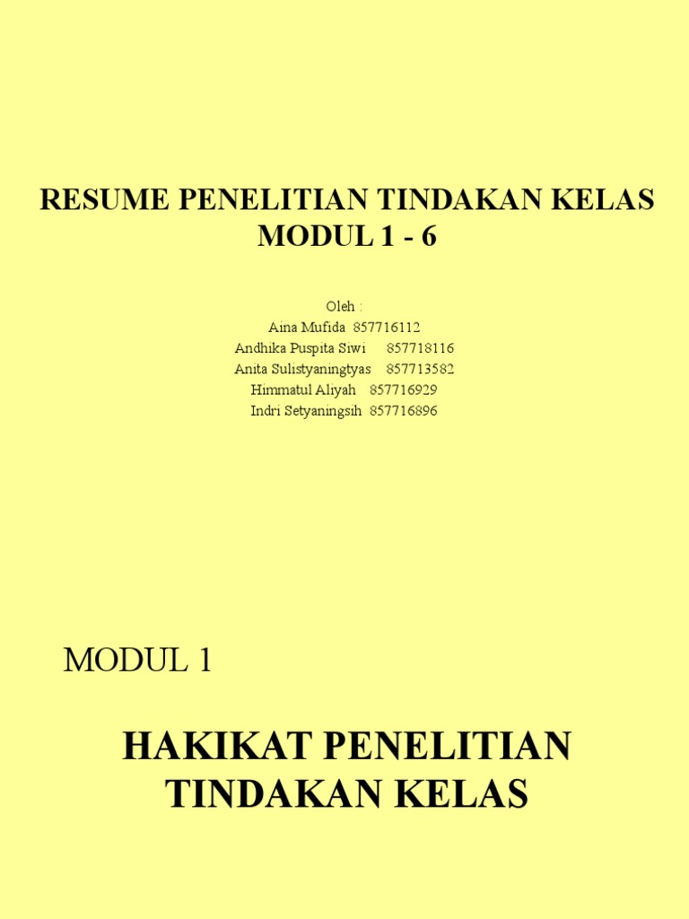 Resume PTK Modul 1-6 - Aina Mufida - 857716112 | PDF | Karier & Perkembangan