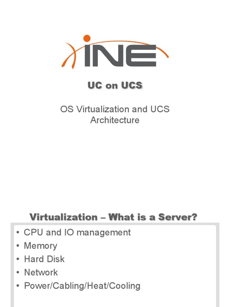 Uc On Ucs OS Virtualization and UCS Architecture | PDF | Virtualization ...