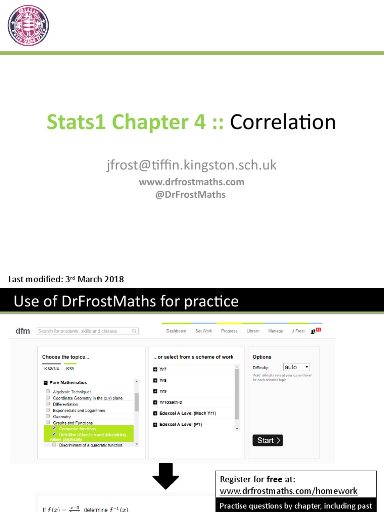 Stats1 Chapter 4::: Correlation | PDF | Regression Analysis | Correlation And Dependence