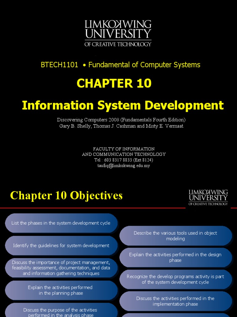 Information System Development: BTECH1101 - Fundamental of Computer ...