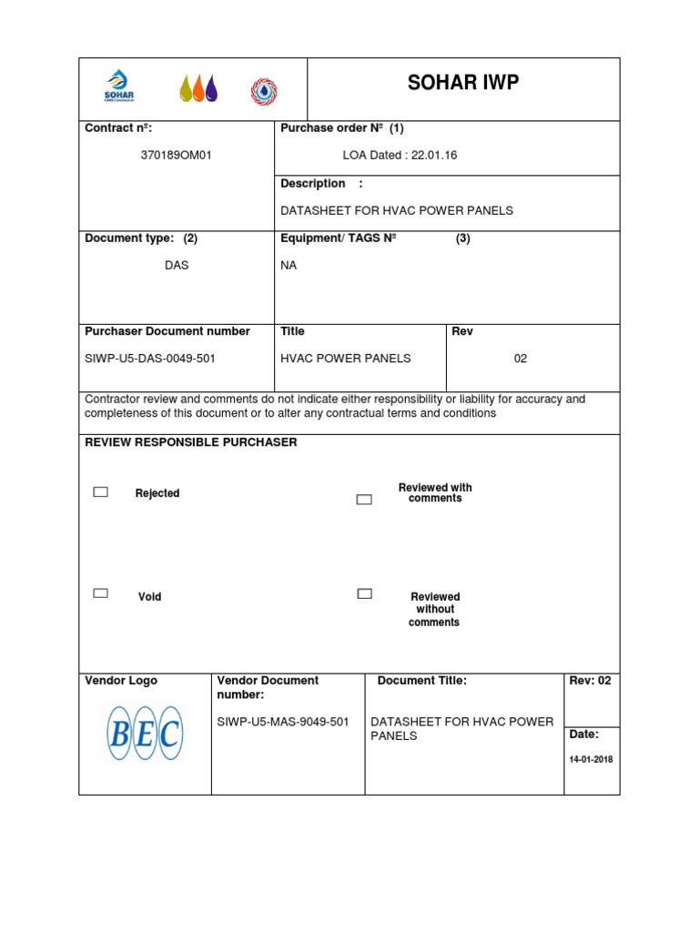 Siwp U5 Das 9049 501 02 Hvac Panels | PDF | Manufactured Goods ...