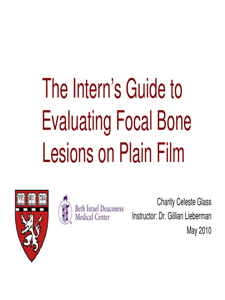 The Intern's Guide To Evaluating Focal Bone Lesions On Plain Film | PDF ...