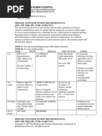 Clinical Protocol For Flexor Tendon Early Mobilization - Modified Duran ...