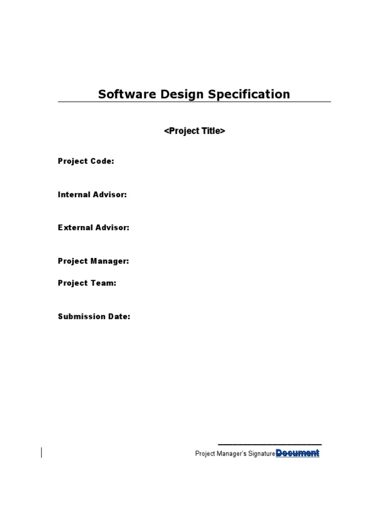 Software Design Specification Pdf Modular Programming System