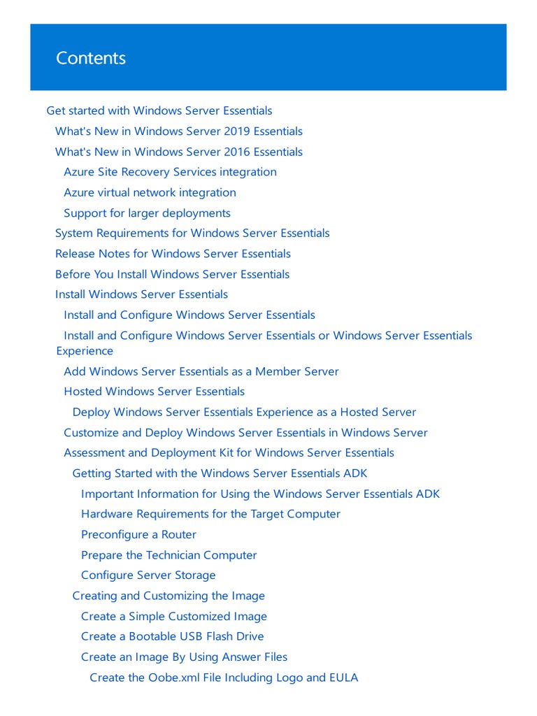 Windows Server Esentials | PDF | Microsoft Azure | Microsoft Windows