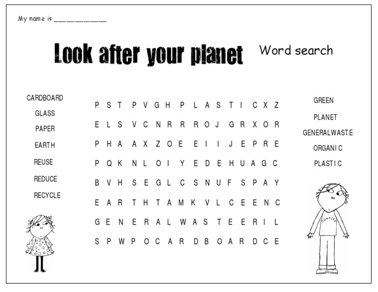 Charlie and Lola Planet Word Search | PDF