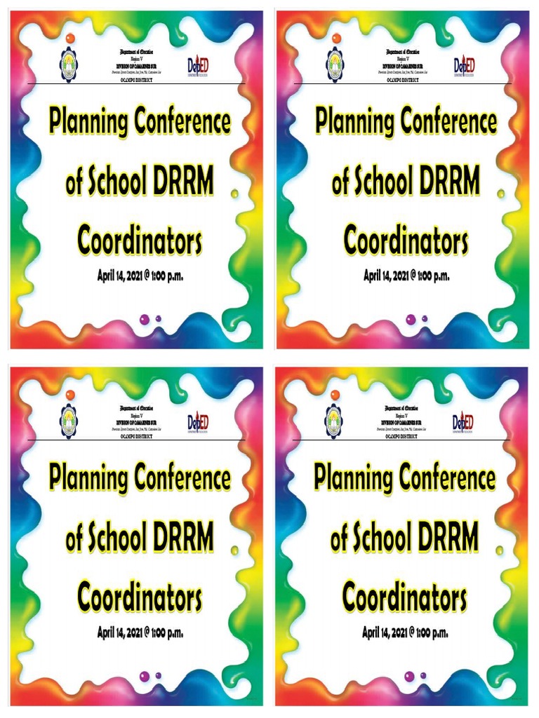 Program DRRM Cover | PDF