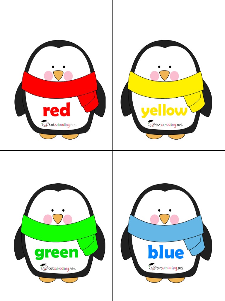 Penguin Color Matching Activity | PDF
