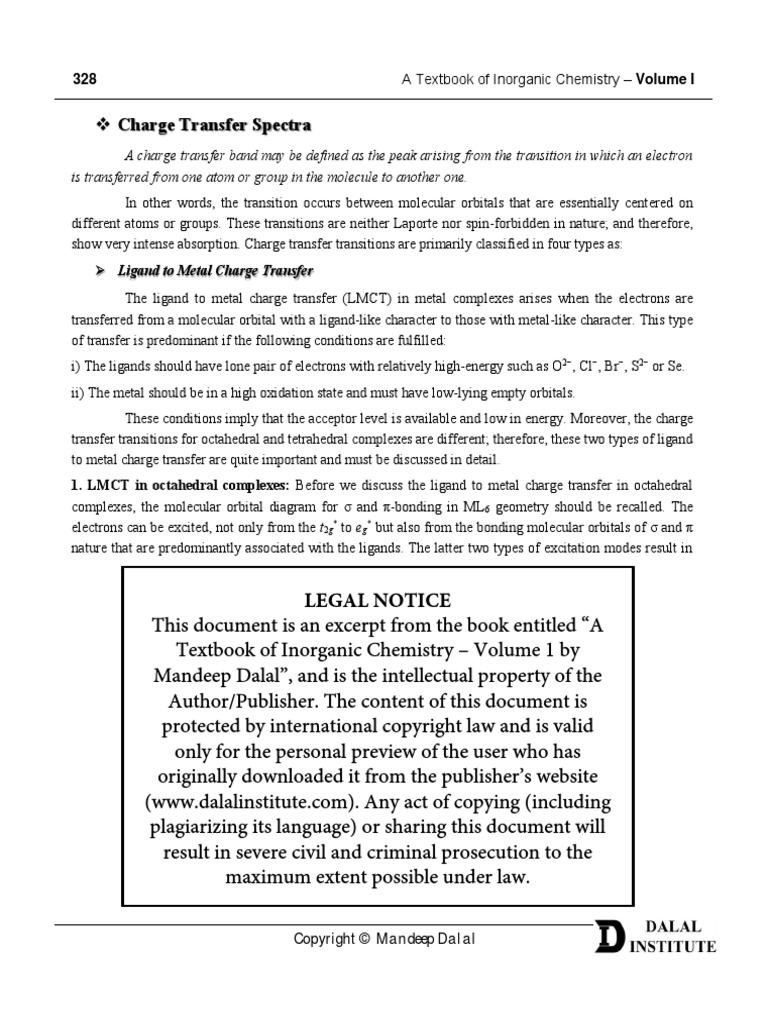 ATOICV1 8 9 Charge Transfer Spectra Nawaz | PDF | Coordination Complex ...
