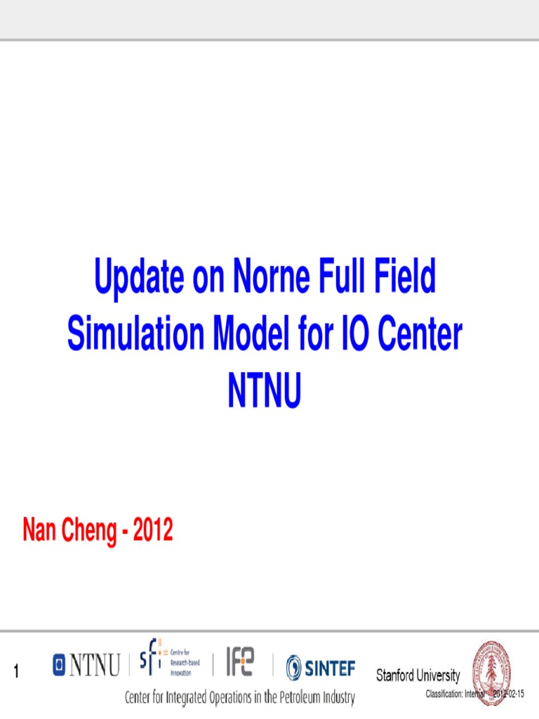 Update On Norne Full Field Simulation Model For IO Center Ntnu | PDF ...