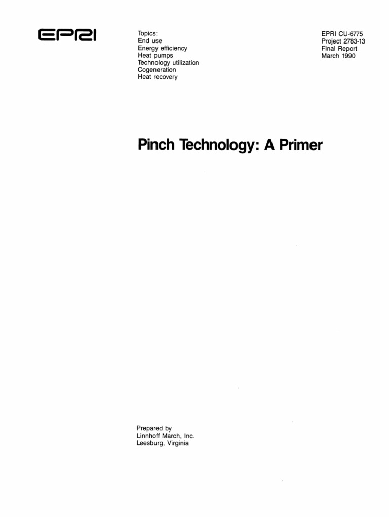Pinch Technology Primer | PDF