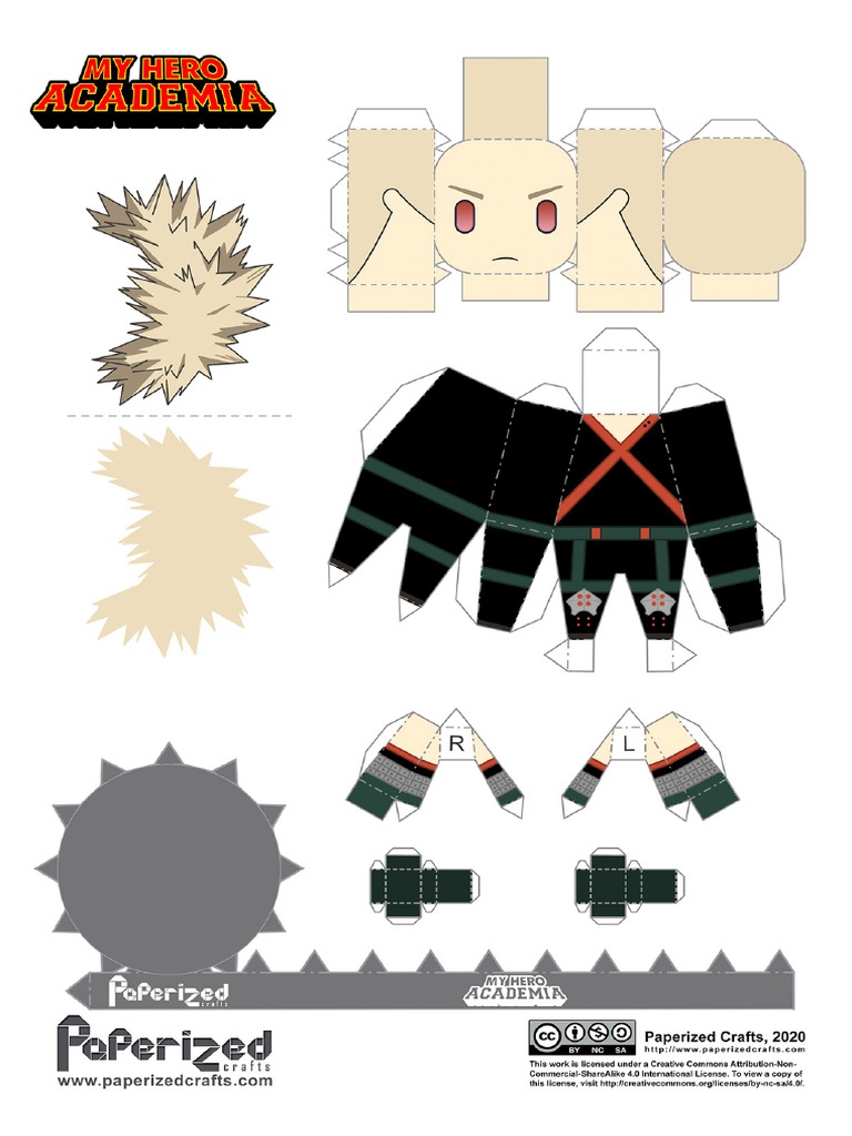My Hero Academia - Katsuki Bakugo Papercraft-1 | PDF
