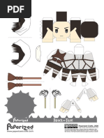 Demon Slayer - Zenitsu Agatsuma Papercraft | PDF