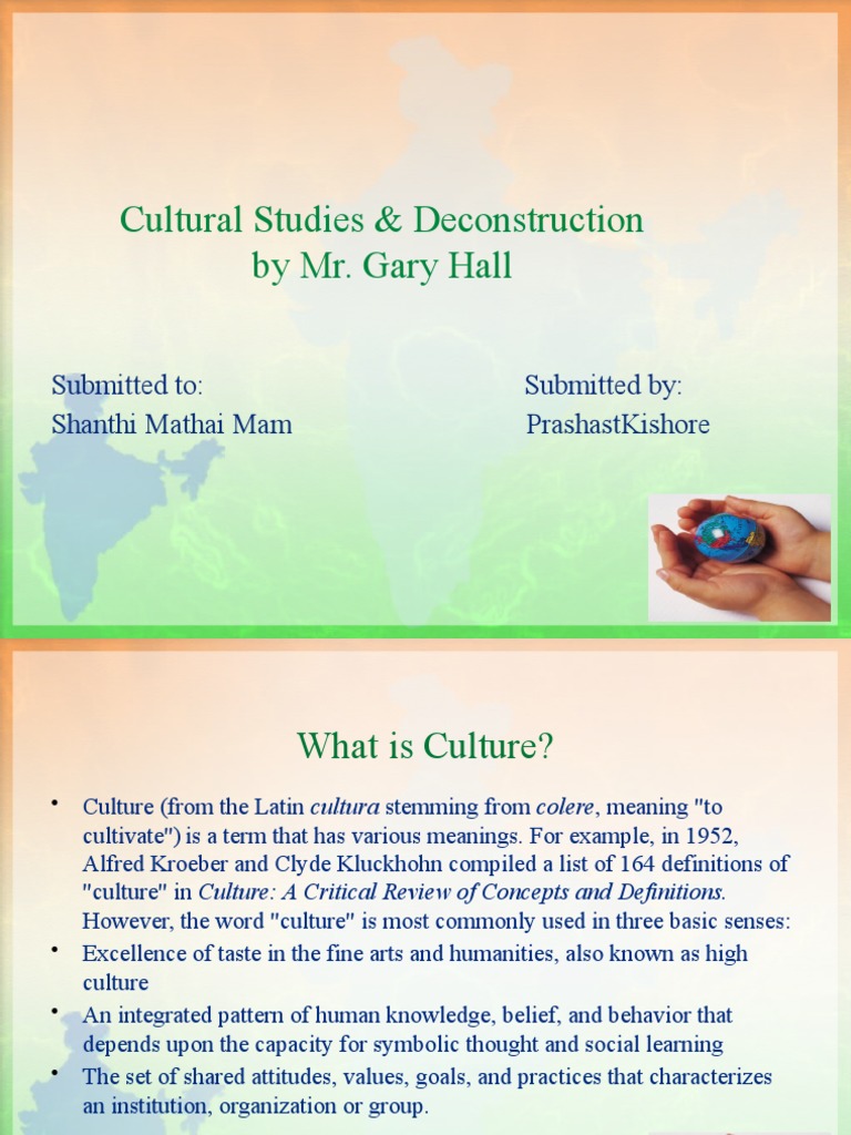 Cultural Studies & Deconstruction | PDF | Deconstruction | Cultural Studies