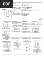 Thermodynamics - Cheat Sheet | PDF