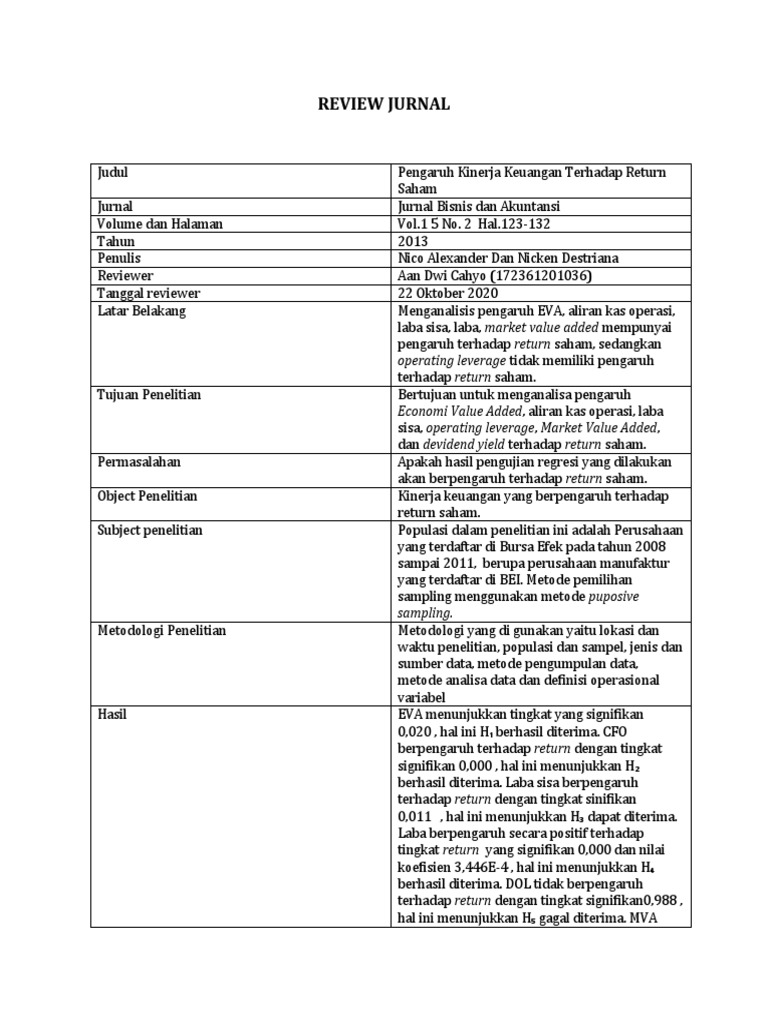 Review Jurnal1 | PDF