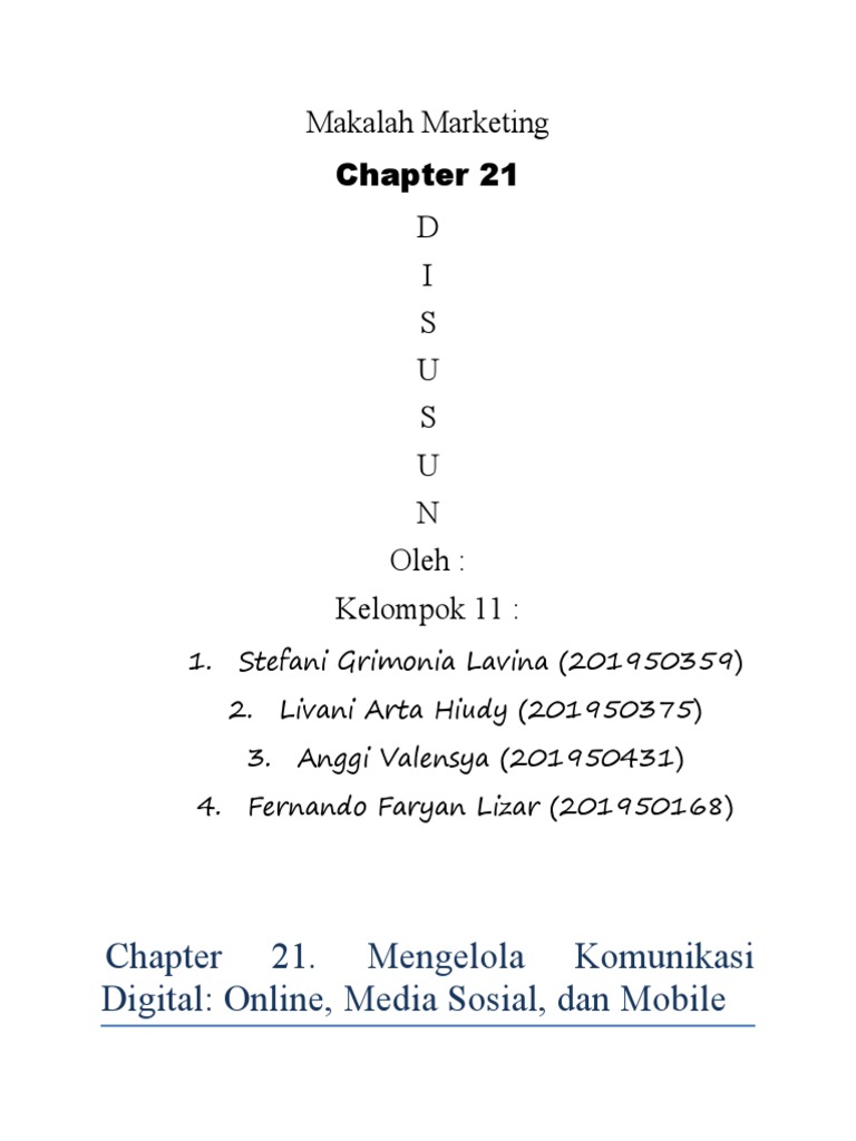 Rangkuman Chapter 21 | PDF