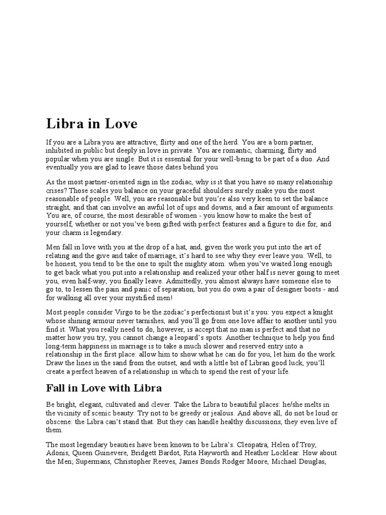Libra in Love | PDF