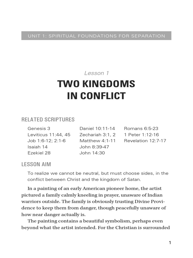 Two Kingdoms: Choosing Sides | PDF | Satan | Jesus