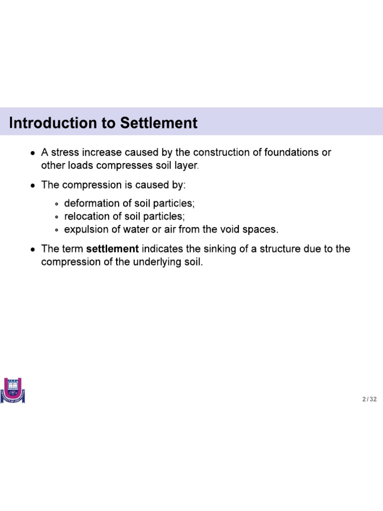 Settlement 01 | PDF