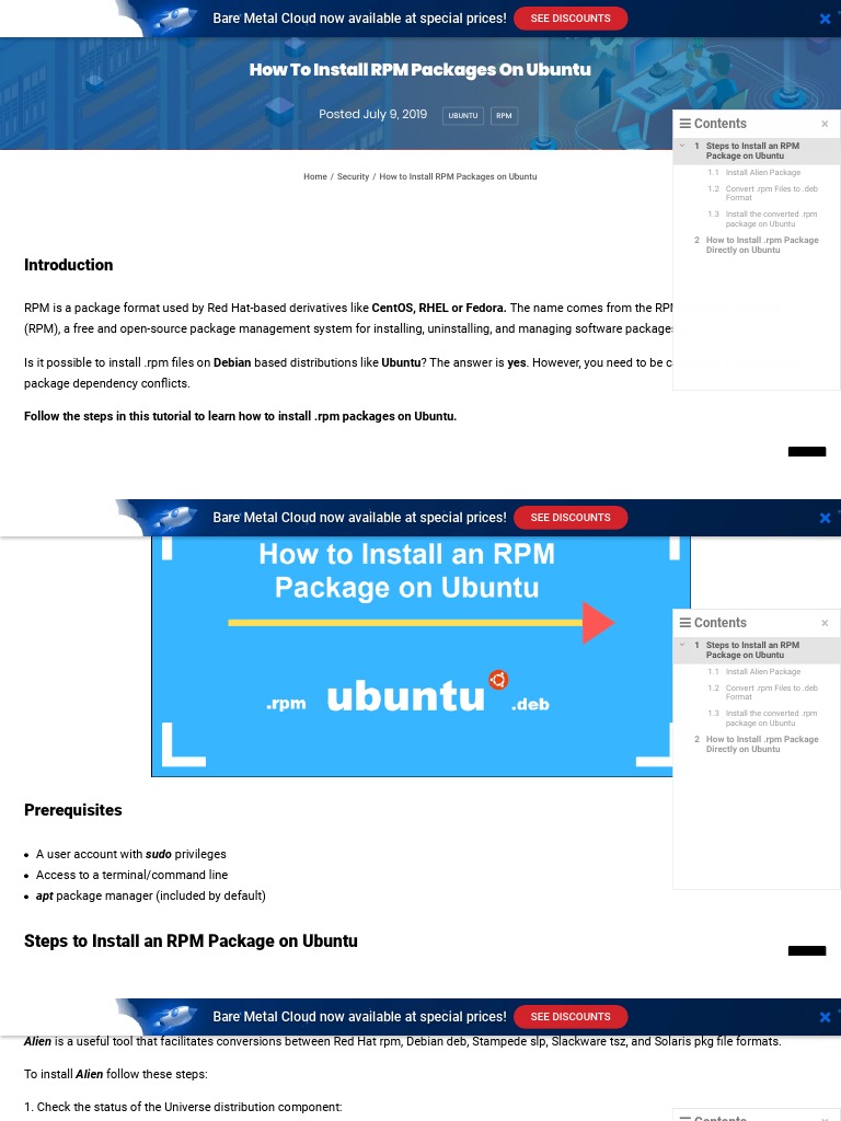 How To Install RPM Packages On Ubuntu (Easy Way) | PDF