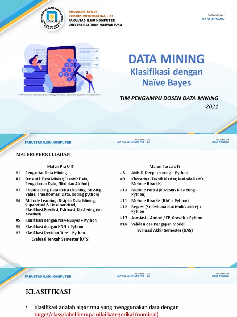Pertemuan 5 - Klasifikasi Dengan Naive Bayes | PDF