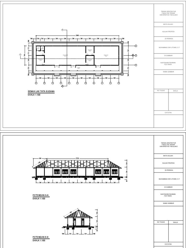 Asistensi Lab Tata Busana | PDF