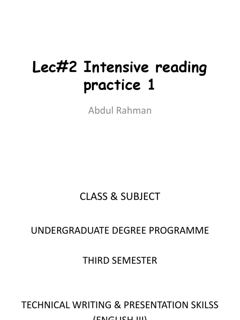 Lec#2 Intensive Reading Practice 1 | PDF | Astronomy | Learning