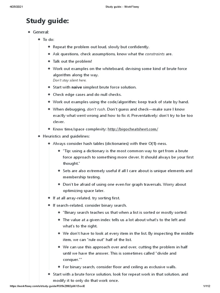 Study Guide 1 | PDF | Teaching Mathematics | Applied Mathematics