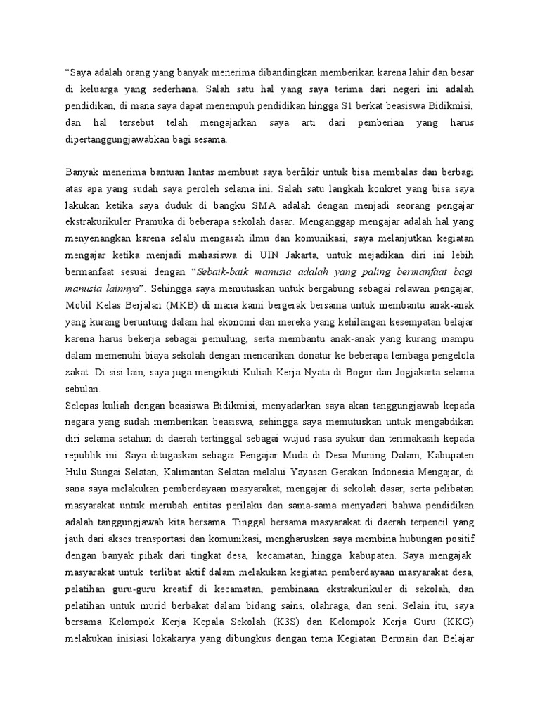 Contoh Essay | PDF