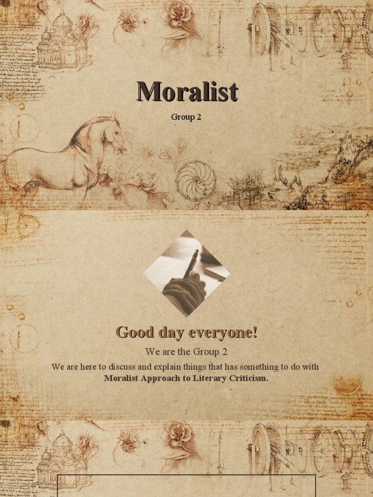 Moralist | PDF | Morality | Literary Criticism