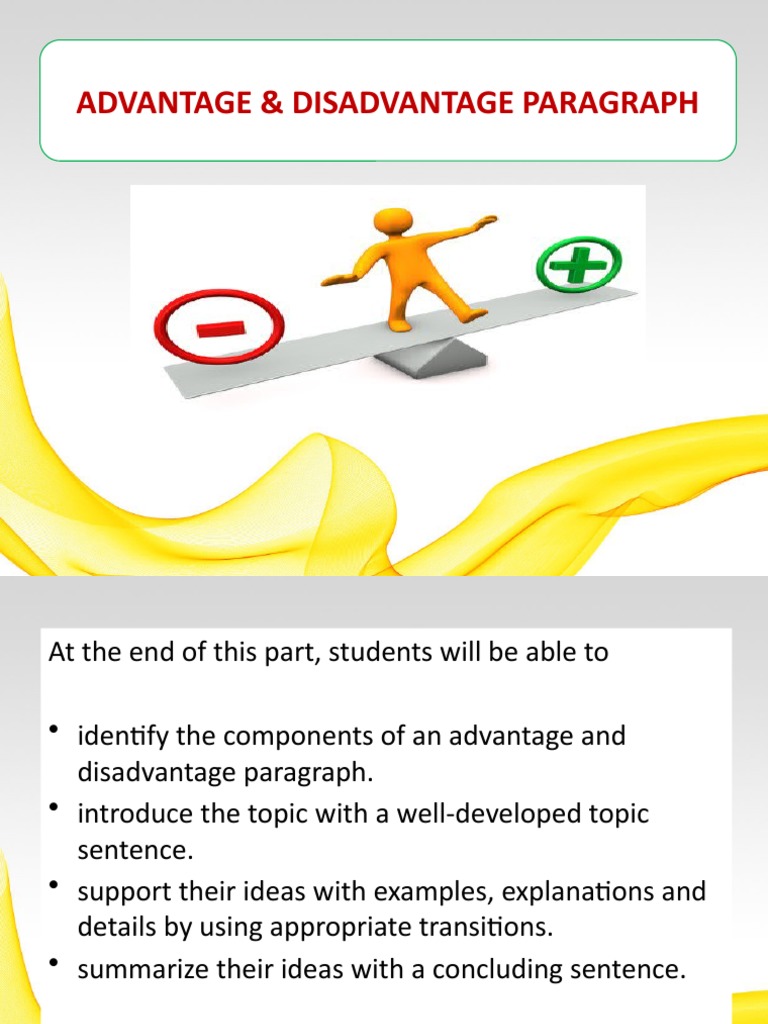 Advantage & Disadvantage Paragraph | PDF | Paragraph | Tourism