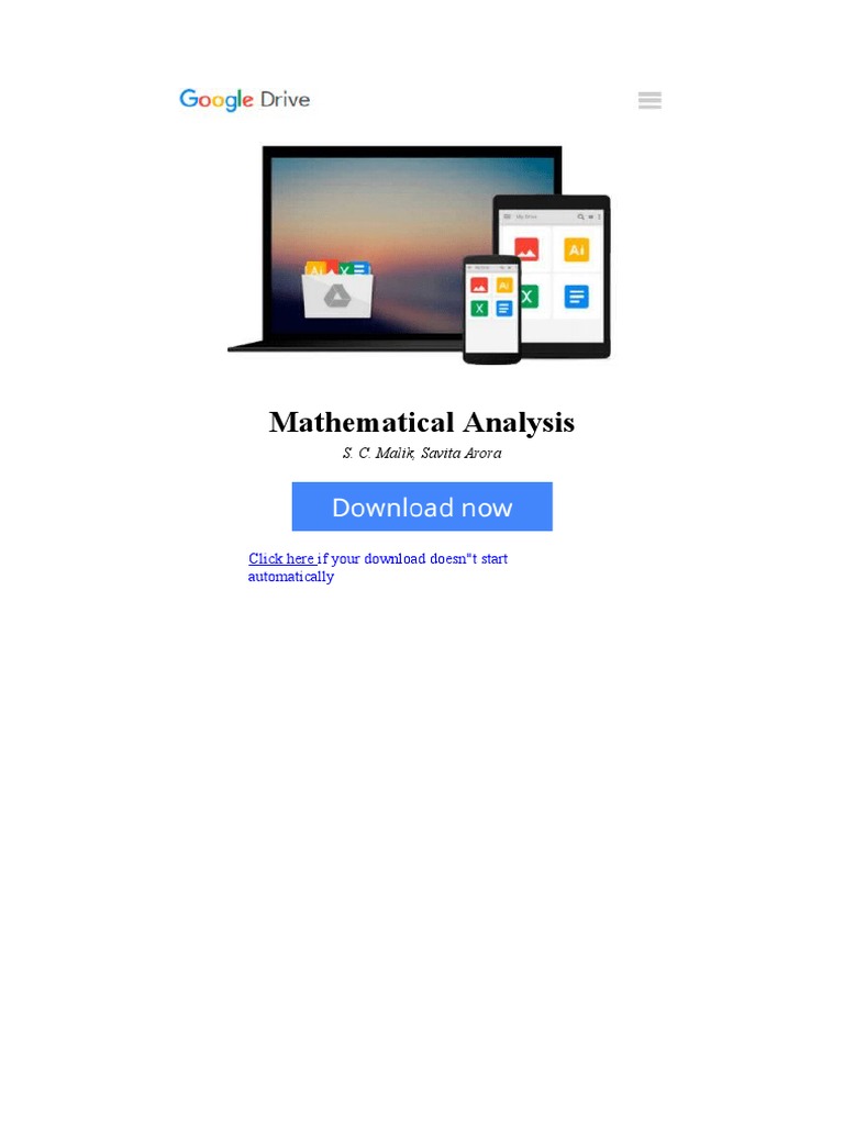 Mathematical Analysis: S. C. Malik, Savita Arora | PDF | Real Number ...