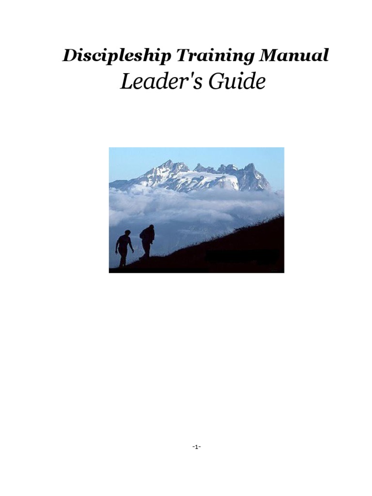 Discipleship Training Manual LeadersGuide ALL | PDF | Disciple ...