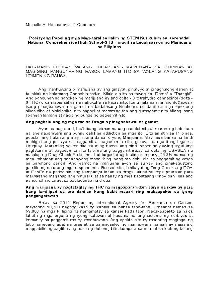 Michigan Position | PDF