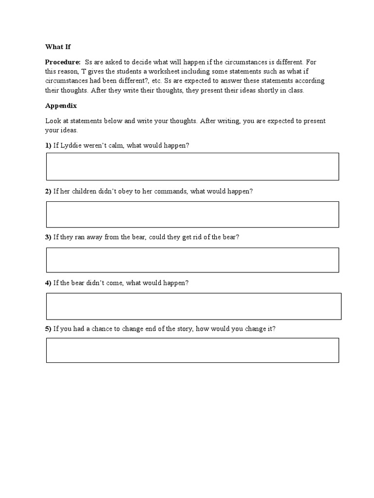 What If | PDF