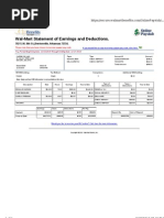 Military Pay Stub Template | PDF