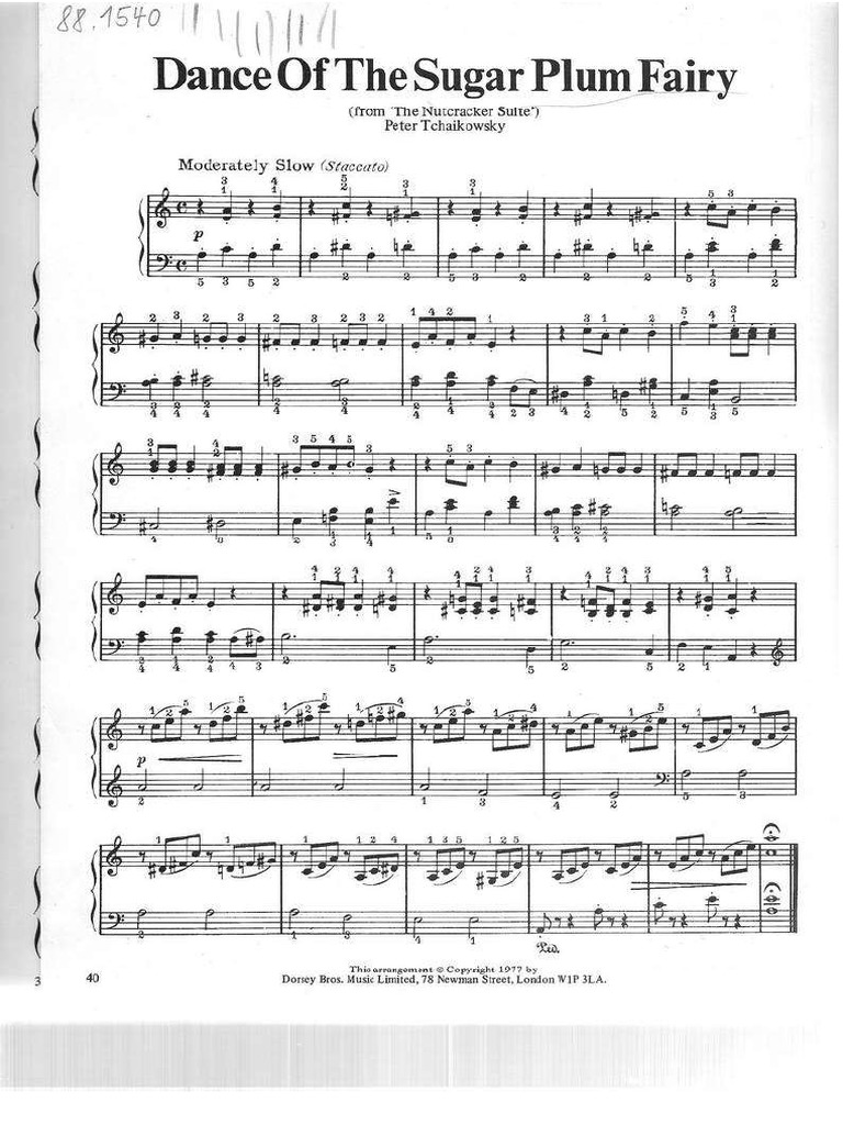 Dance of The Sugar Plum Fairy | PDF