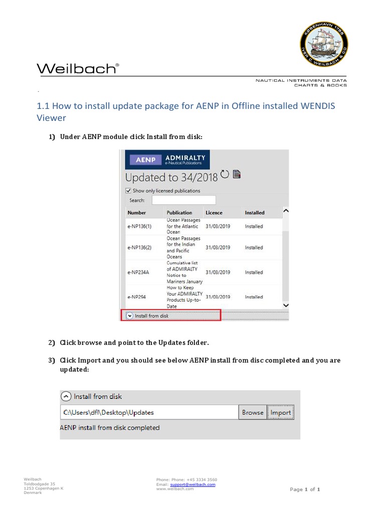 1.1 How To Install Update Package For AENP in Offline Installed WENDIS ...
