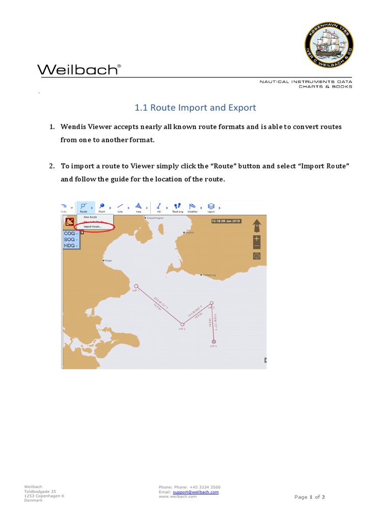 1.1 Route Import and Export | PDF