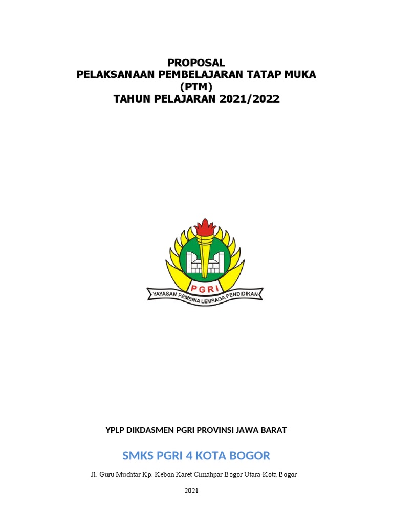 Proposal PTM 2021-2022 | PDF | Bisnis
