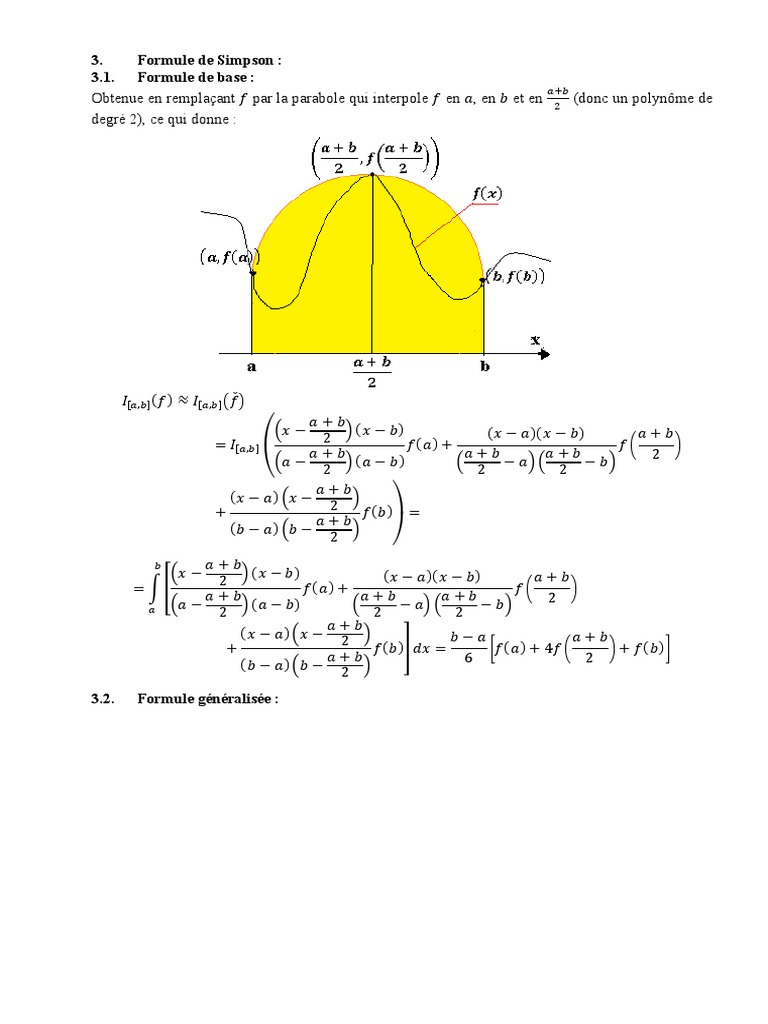 Formule de Simpson | Download Free PDF | Algorithmes | Zone