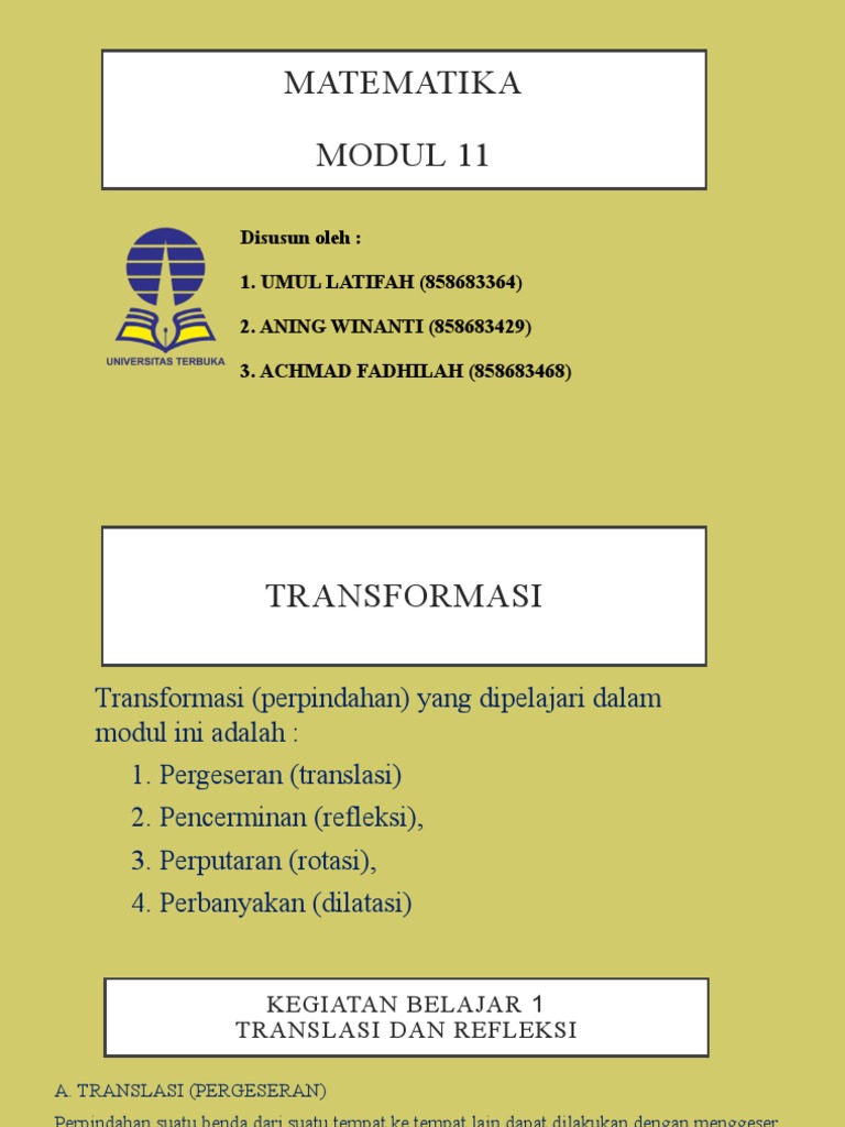 Modul 11 Matematika KEL. 6 | PDF