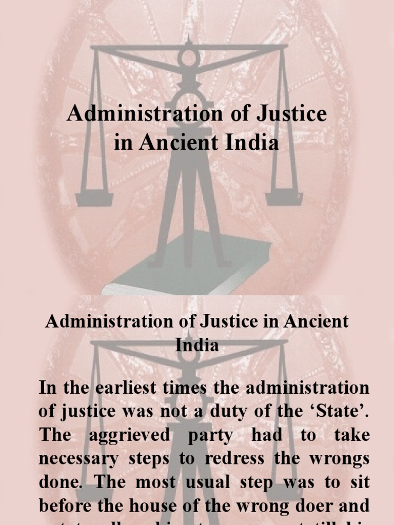 Administration of Justice in Ancient India | PDF | Judge | Torture