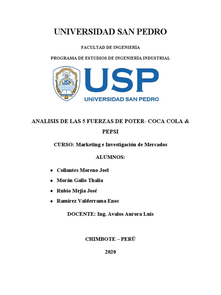 5 Fuerzas Porter - Coca Cola & Pepsi | PDF | Coca Cola | Pepsi
