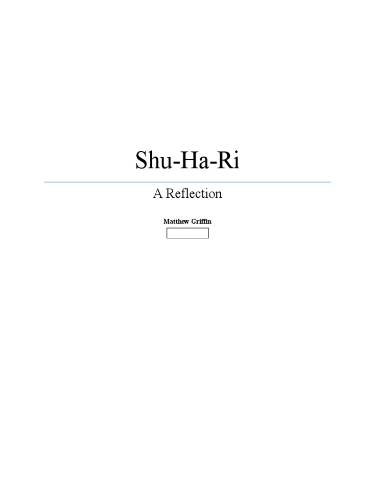 Shu - Ha - Ri 2 | PDF | Special Education | Teachers