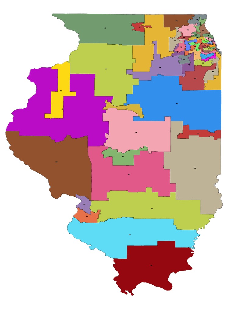 Full Proposed Illinois Senate Districts Map | PDF